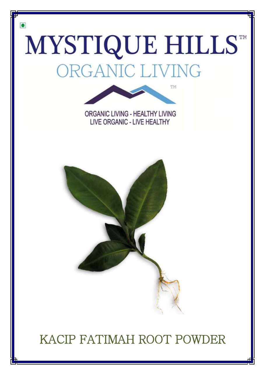 Organic Kacip Fatimah Root Powder 50 g – MYSTIQUE