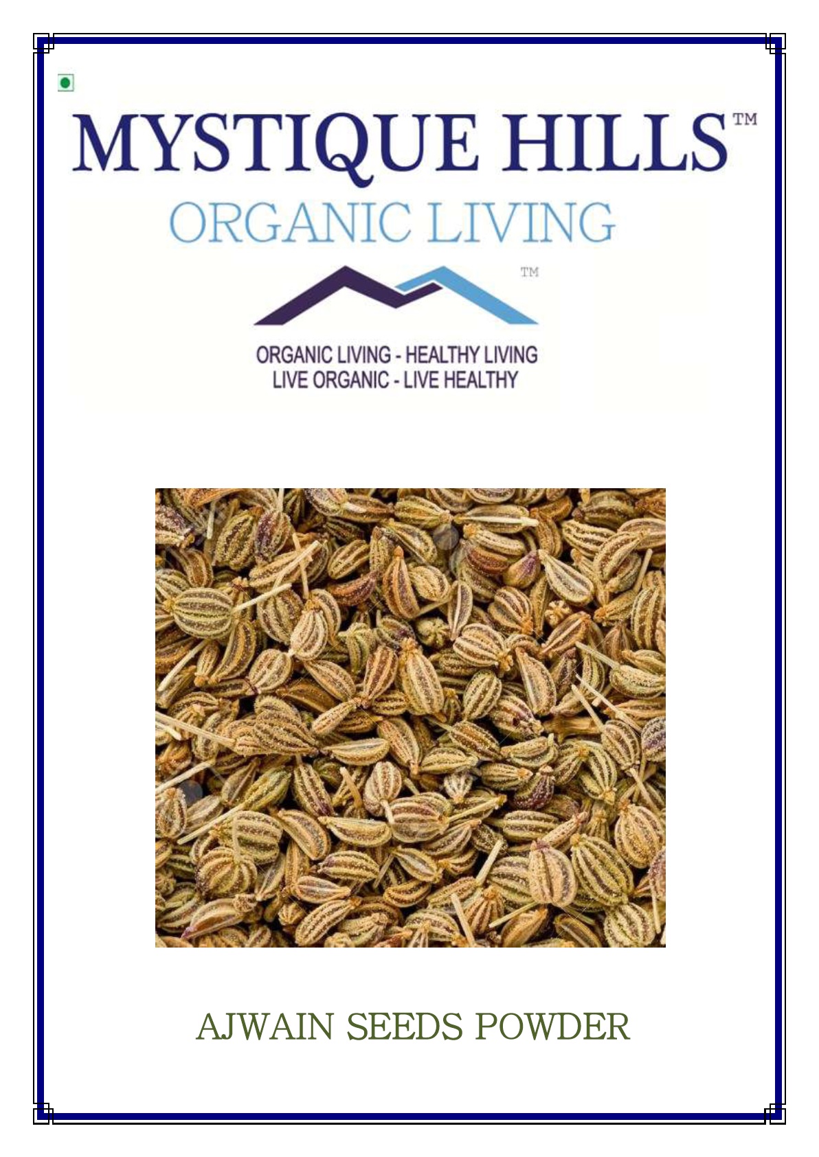Ajwain Seeds Powder 100 g – MYSTIQUE